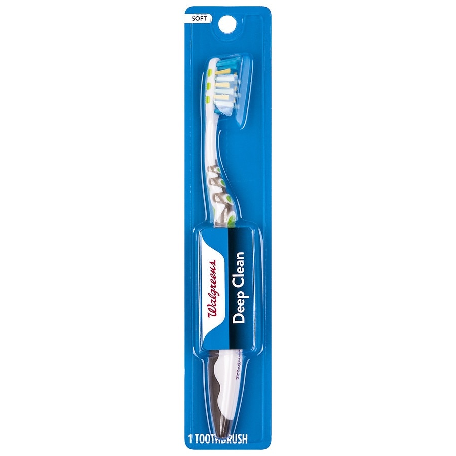 Walgreens Deep Clean Bacteria Guard Soft Toothbrush 1 ct | Shipt