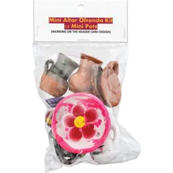 El Fandango Trading Mini Clay Pots Day of the Dead Altar Ofrenda Kit 12 ...