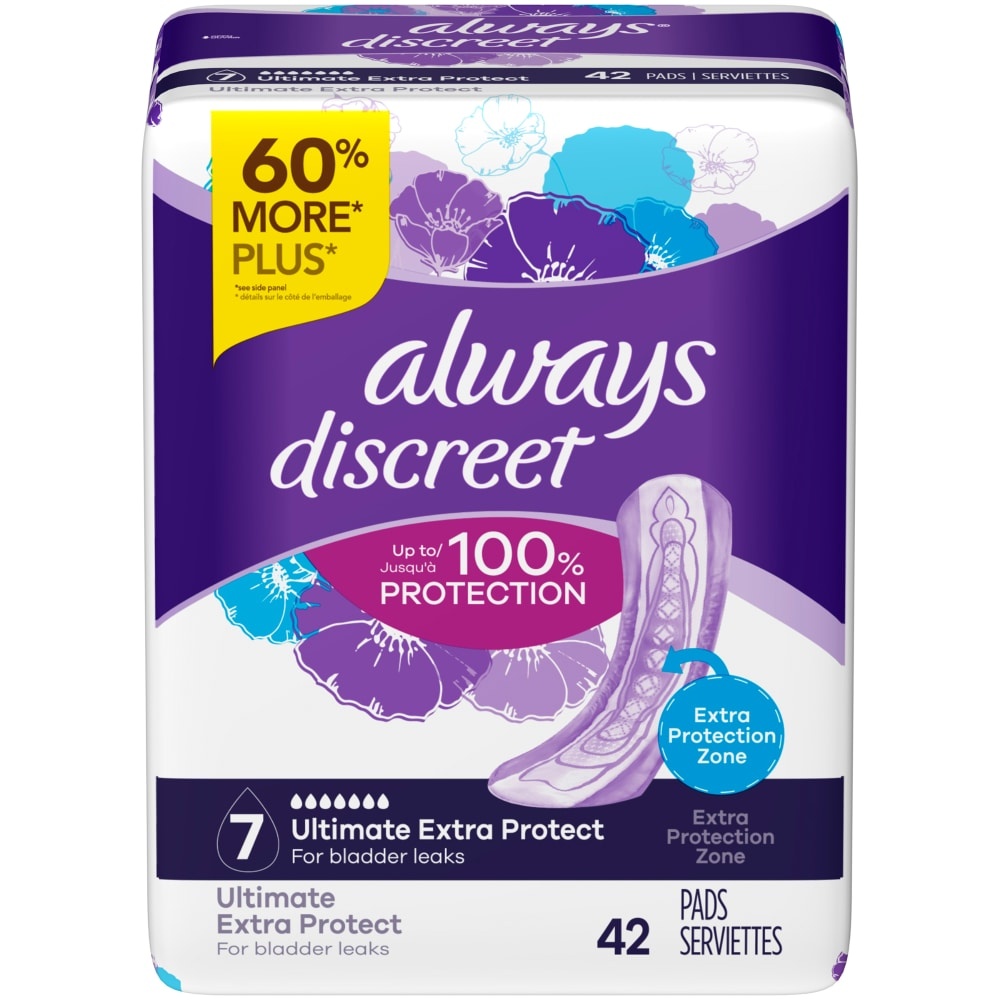 Always Discreet Ultimate Extra Protect Pads 42 ct | Shipt
