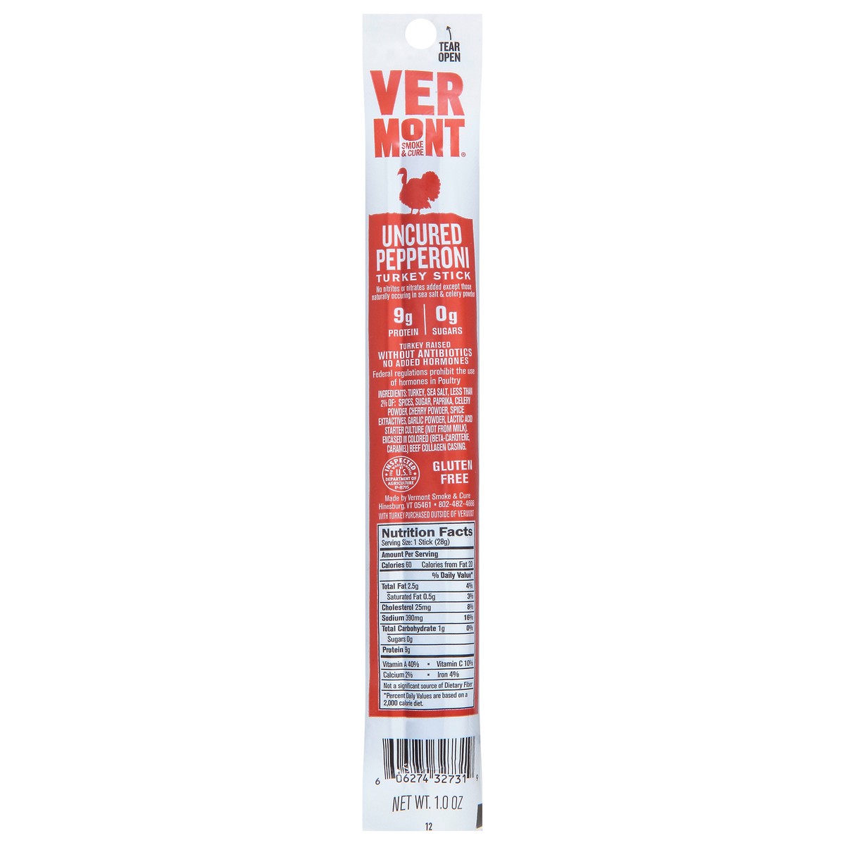Vermont Smoke & Cure Vermont Smoke and Cure Turkey Stick Uncured ...