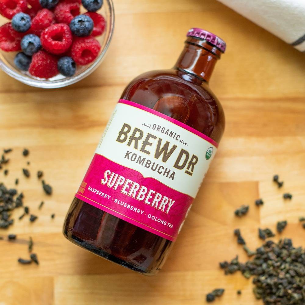 Brew Dr. Kombucha Organic Superberry Kombucha 14 fl oz | Shipt