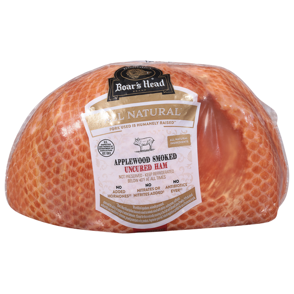 Boar's Head Deli Natural Applewood Smoked Uncured Ham (Thin Sliced) 1 ...
