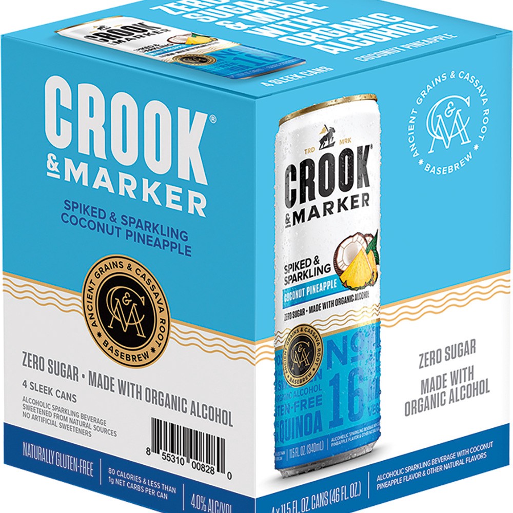 Crook & Marker Coconut Pineapple 4 ct; 11 oz | shipt