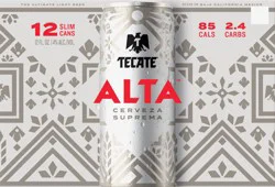 Tecate Alta Mexican Lager Beer, 12 Pack, 12 fl oz Slim Cans | Shipt