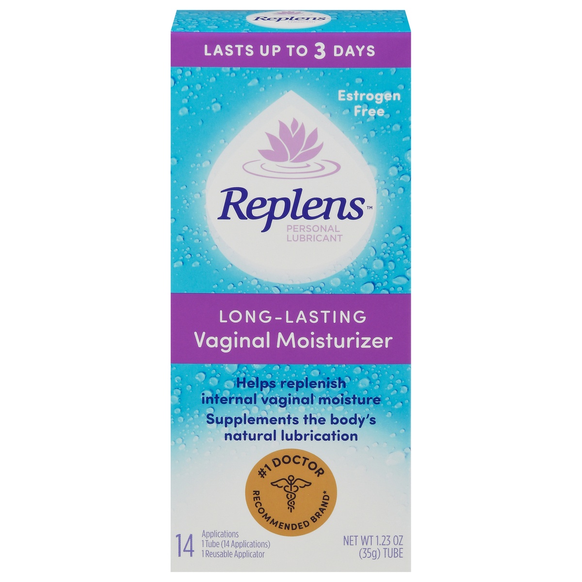 Replens Moisturizer Long Lasting Vagianl Moisturizer 14 ct; 1.23 oz | Shipt