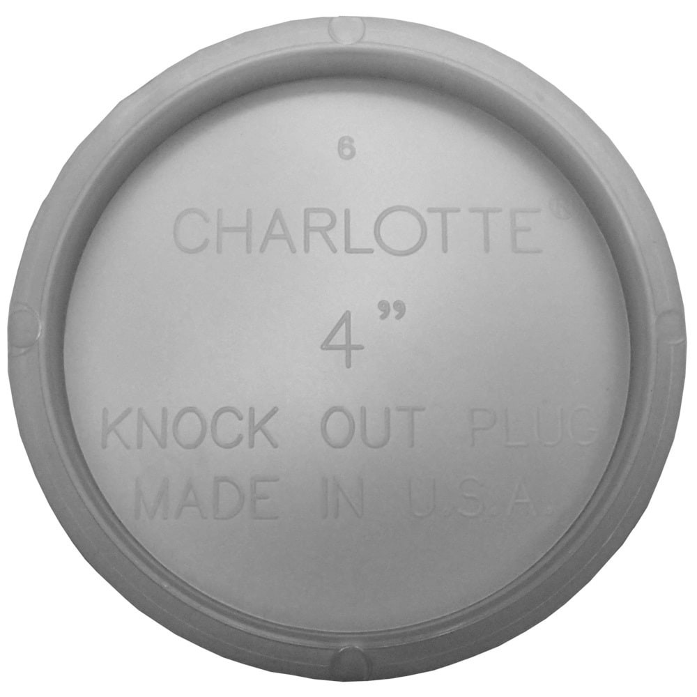 Charlotte Pipe 4-in x 4-in PVC DWV Test Cap with Spigot and Hub ...