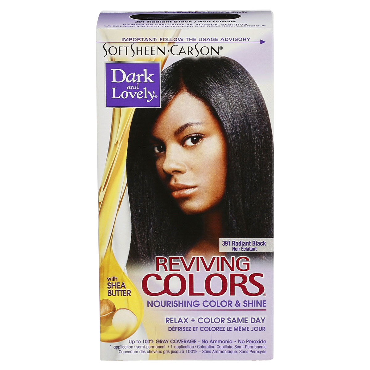 Dark & Lovely Reviving Colors Nourishing Color & Shine Radiant Black ...