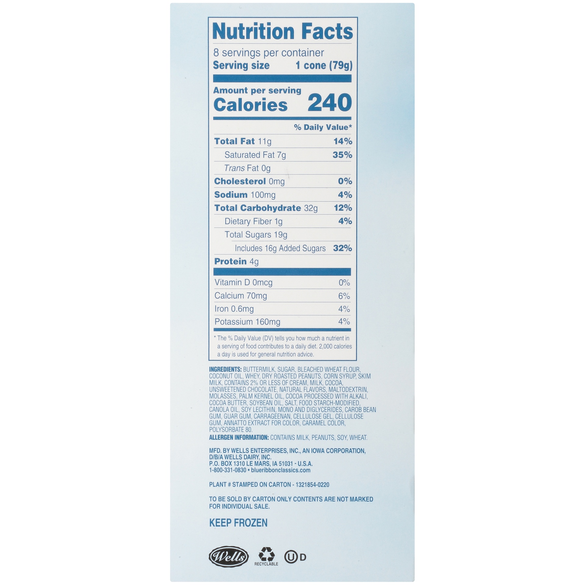 Blue Ribbon Classics Vanilla Sundae Cone 8 ct | Shipt