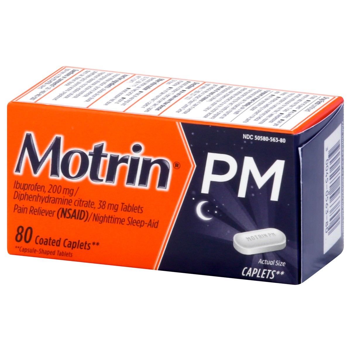 MOTRIN PM Pain Reliever, Coated Caplets 80 ct | Shipt