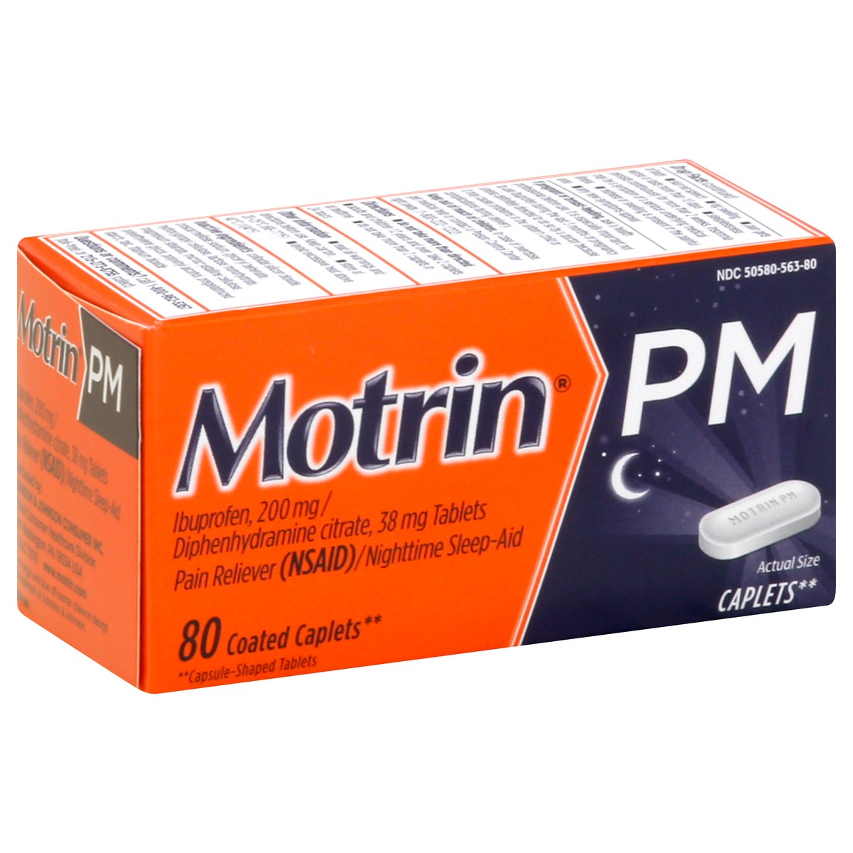 MOTRIN PM Pain Reliever, Coated Caplets 80 ct | Shipt