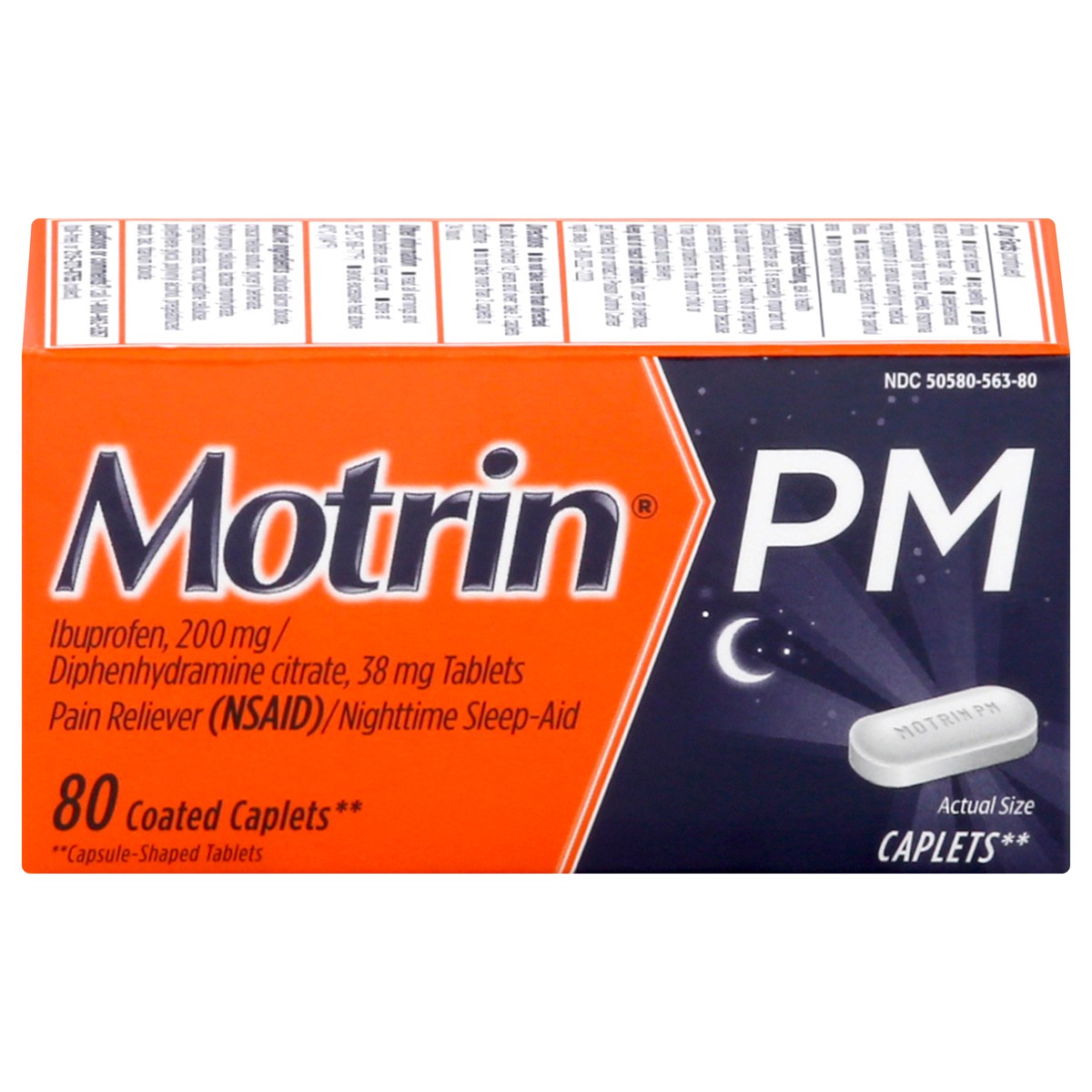 MOTRIN PM Pain Reliever, Coated Caplets 80 ct | Shipt