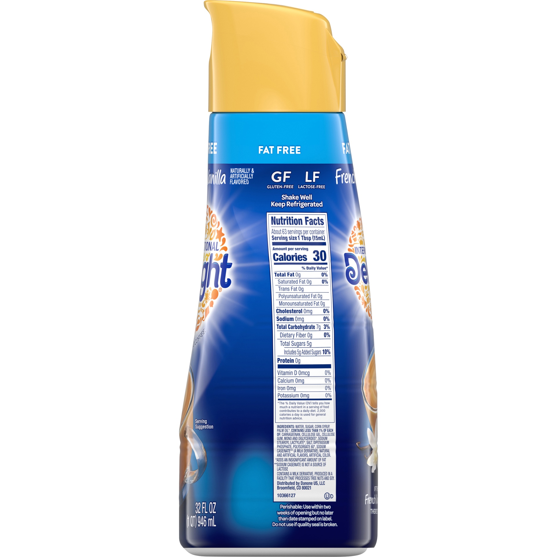 International Delight Fat Free French Vanilla Gourmet Coffee Creamer 32 ...