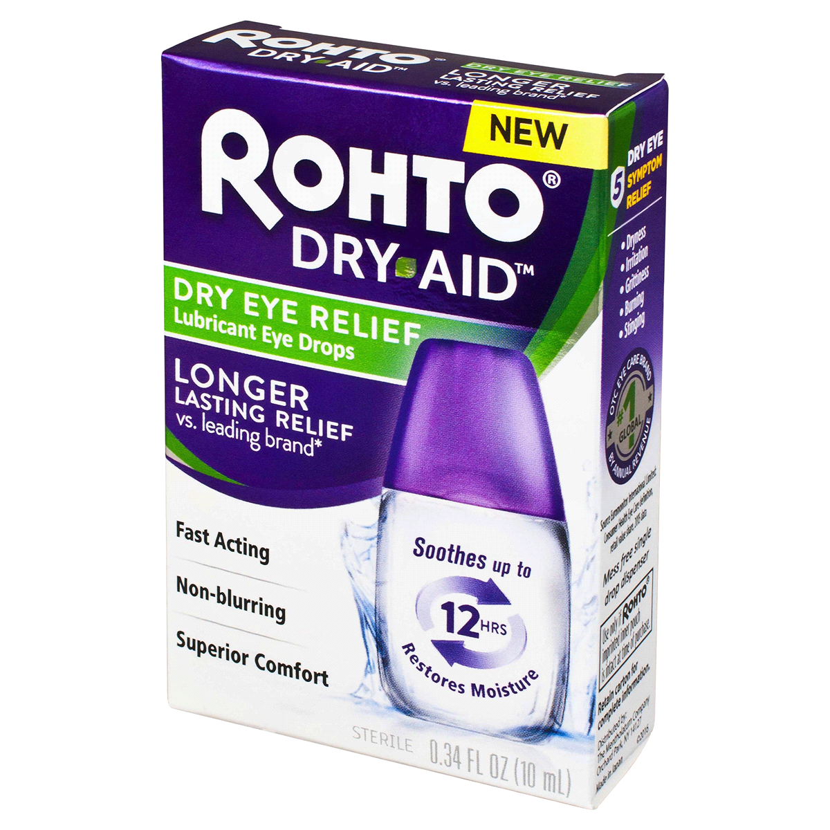 Rohto Dry-Aid Dry Eye Relief Eye Drops 0.34 fl oz | Shipt