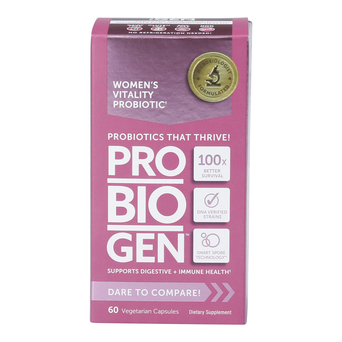 Probiogen Women's Daily Vitality with Smart Spore Technology Probiotic ...