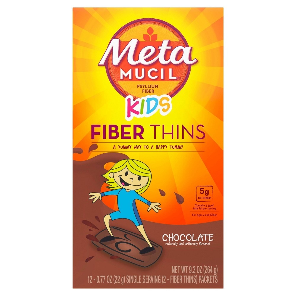 Metamucil Kids Chocolate Fiber Thins Packets 12 ct; 9.3 oz | Shipt