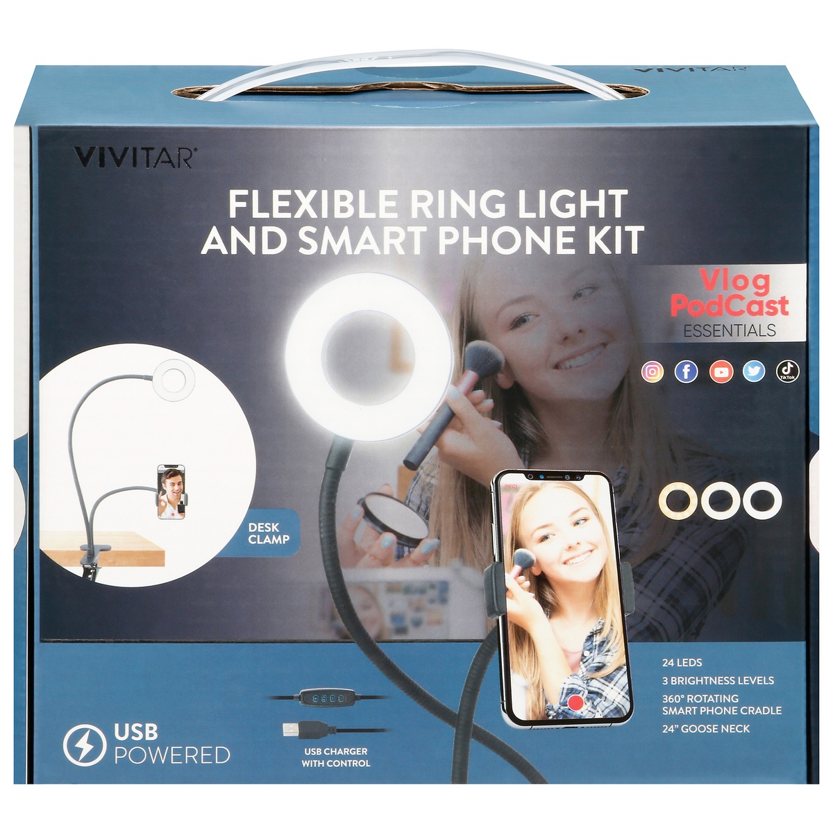 Vivitar USB Powered Flexible Ring Light and Smart Phone Kit 1 ea 1 ea ...