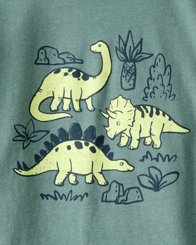 Oshkosh Toddler Boy Dinosaur Graphic Tee - Green Green 2T 1 ct | shipt