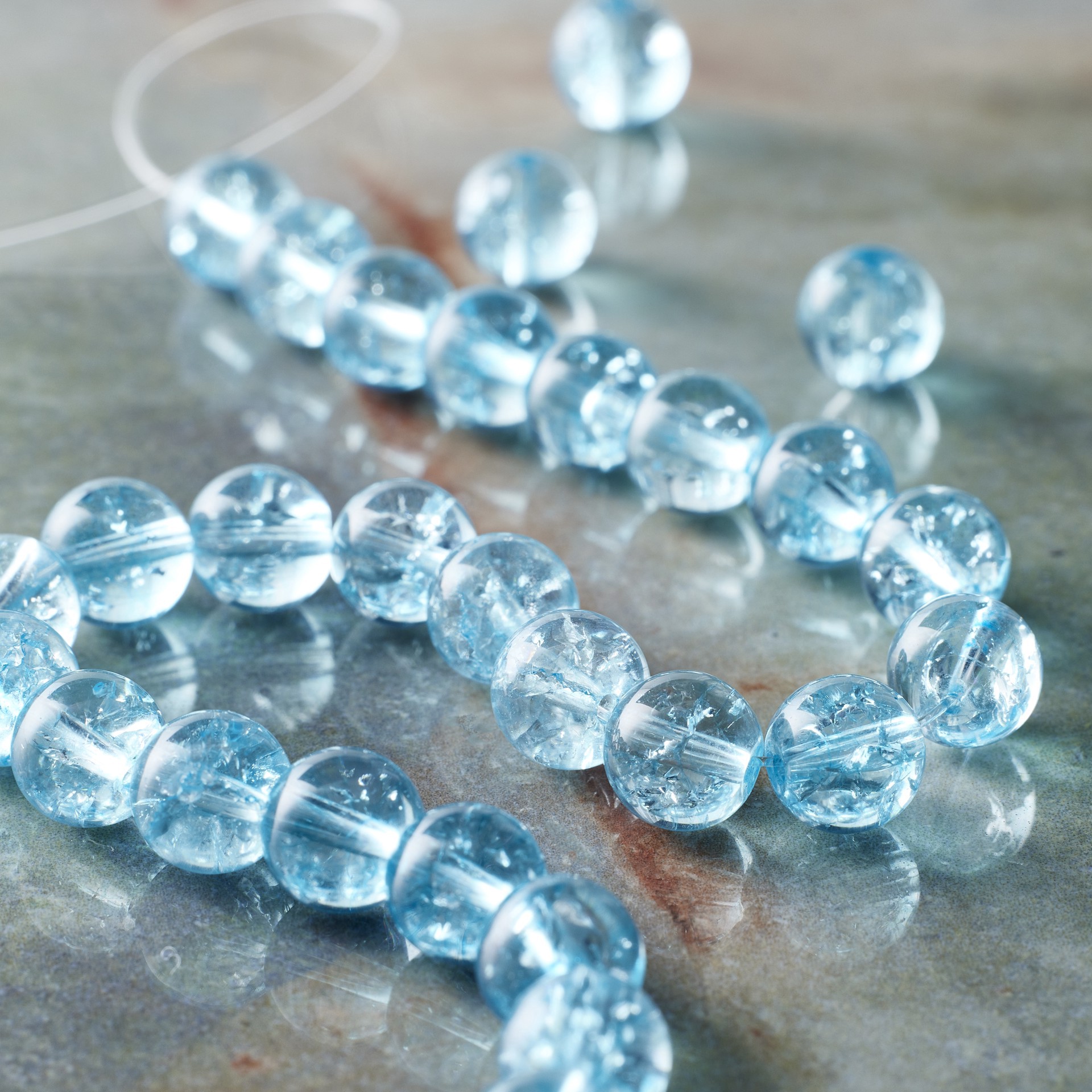 Light Blue Quartz Round Beads By Bead Landing 8 mm | shipt