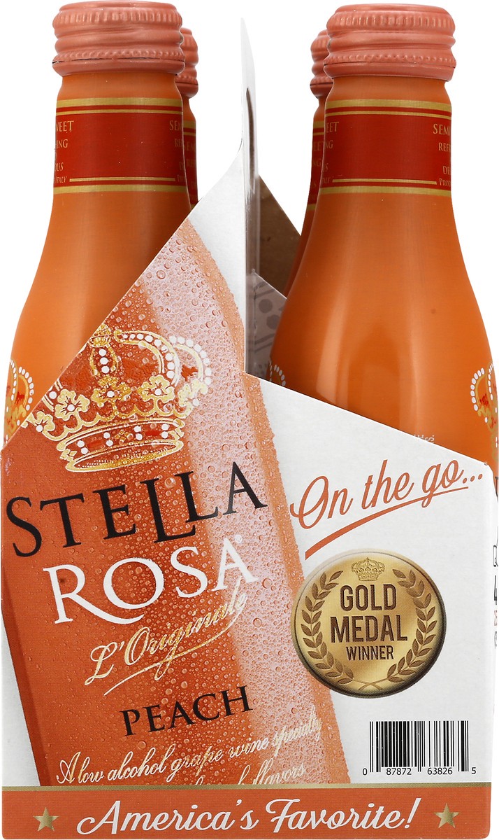 Stella Rosa Peach Semi-Sweet White Wine 4pk/250 ml 250 ml | Shipt