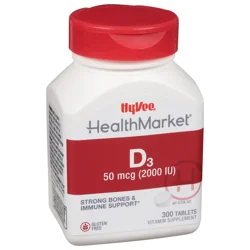 Hy-Vee Healthmarket Vitamin D3-2000 Iu Tablets 300 ct | shipt