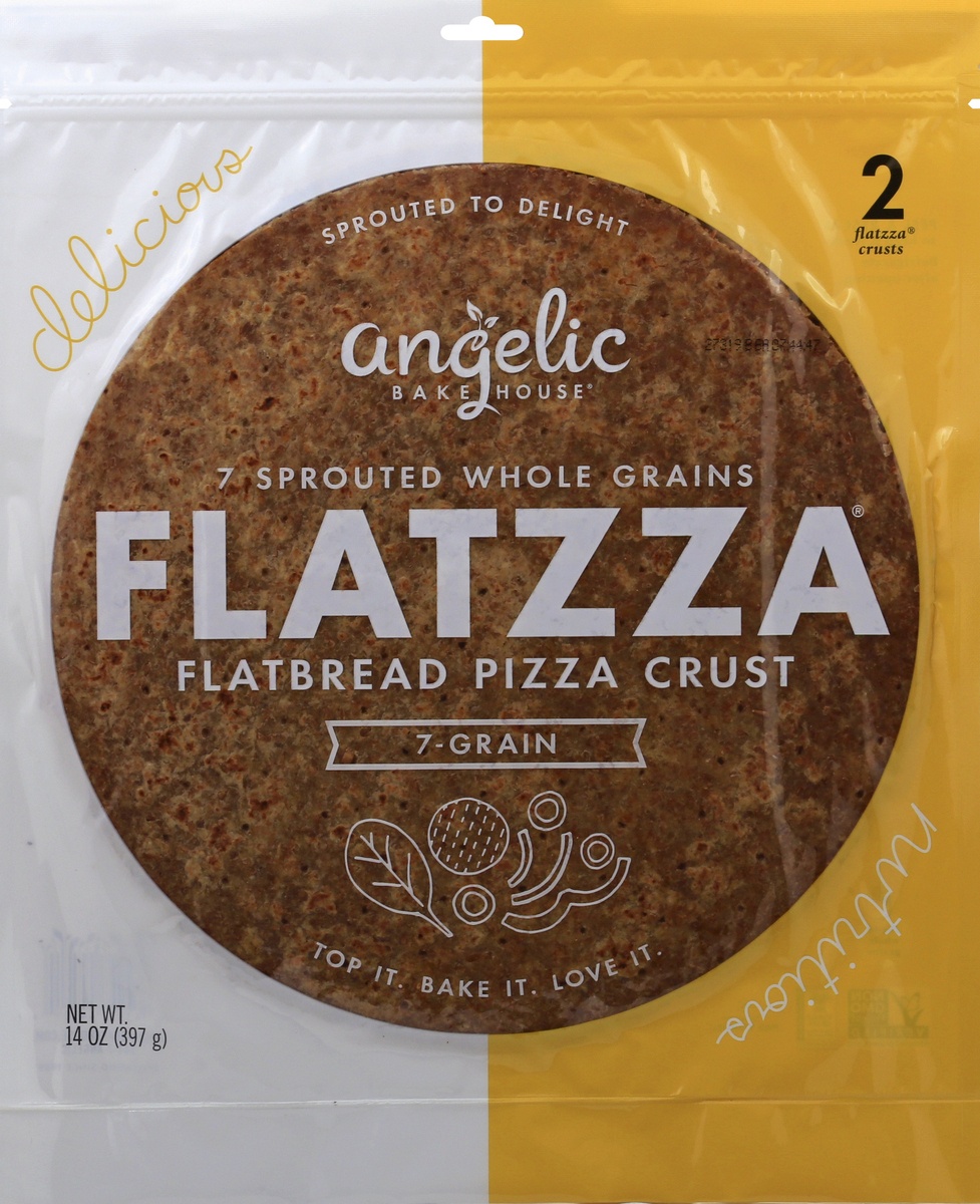 Angelic Bakehouse Flatzza™ 7 Sprouted Whole Grains Flatbread Pizza ...