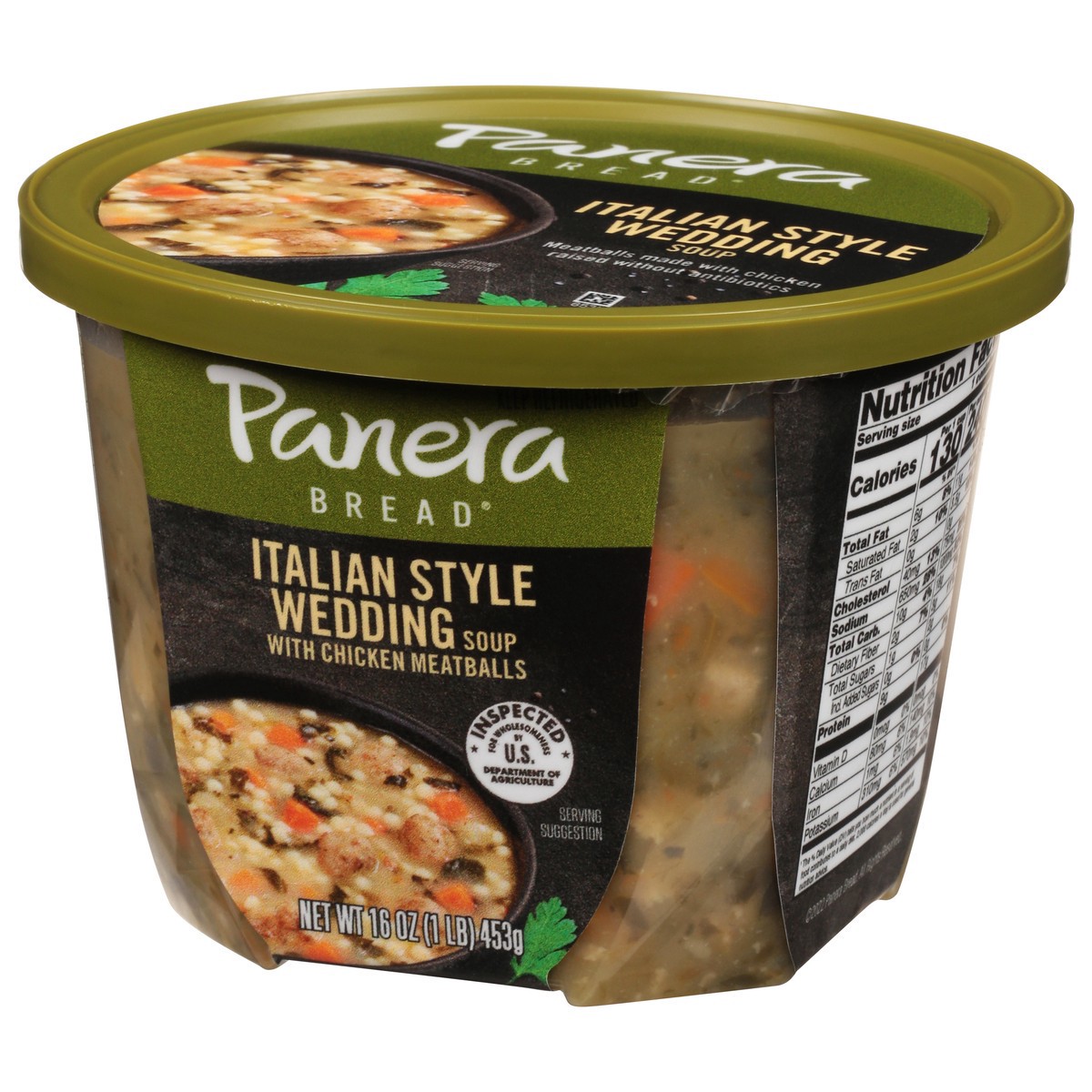 Panera Bread Italian Style Wedding Soup with Chicken Meatballs 16 oz 1 ...