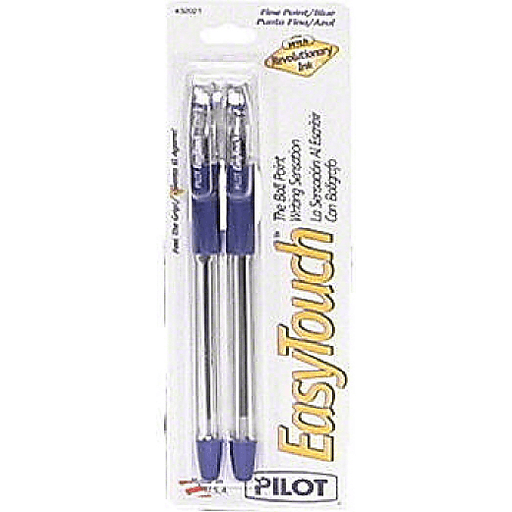 Pilot Easy Touch Ballpoint Pen, Fine Point, Blue 2 ct | Shipt