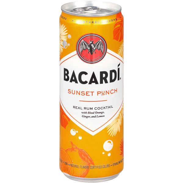 Bacardi Flavored Rum Bacardi Sunset Punch Real Rum Cocktail 355 ml | Shipt
