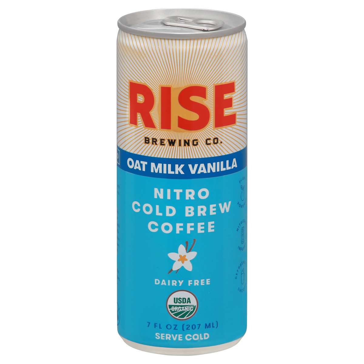 RISE Brewing Co. Dairy Free Nitro Cold Brew Oat Milk Vanilla Coffee 7 ...