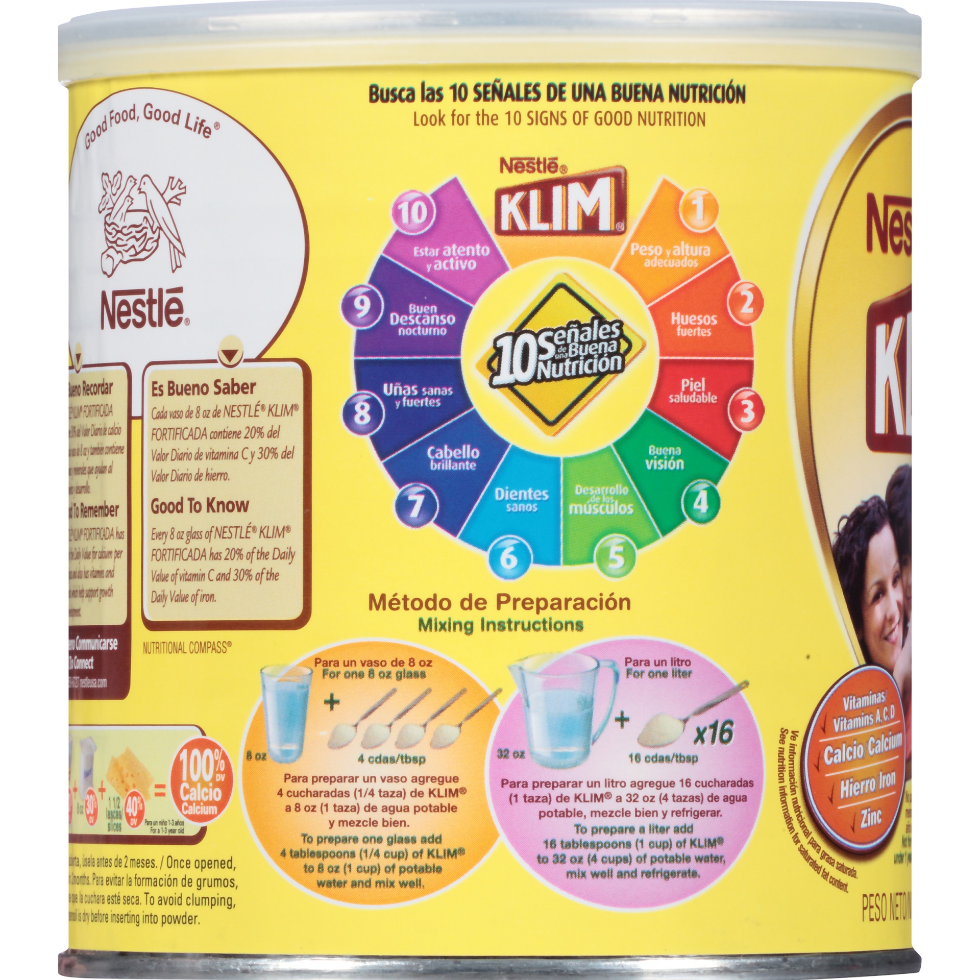 KLIM Fortificada Dry Whole Milk Powder ister 12.6 oz | Shipt