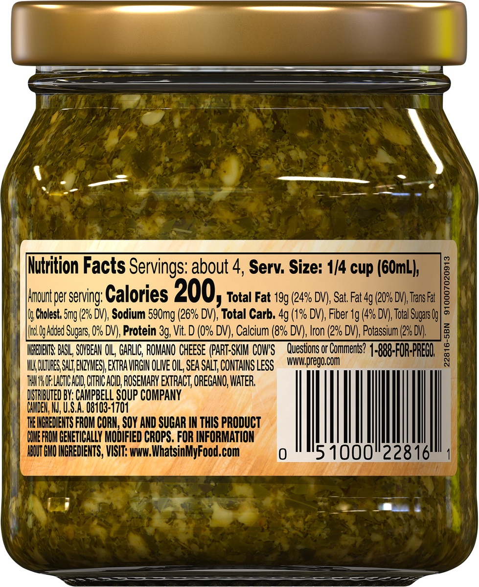 Prego Basil Pesto Sauce 8 oz | Shipt