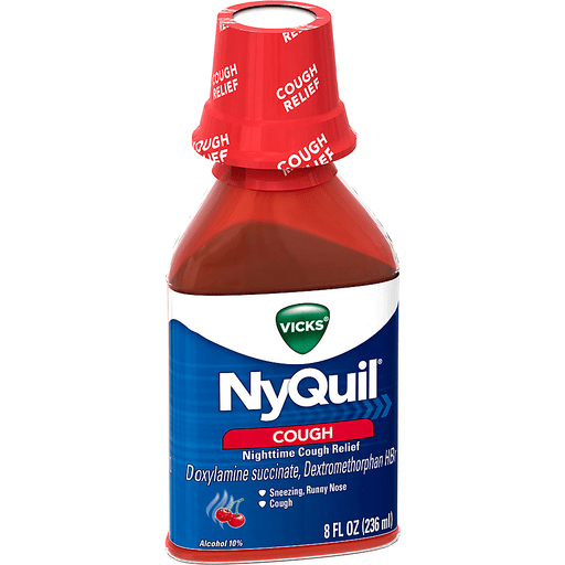 Vicks NyQuil Cough Nighttime Relief Liquid 8 fl oz | Shipt