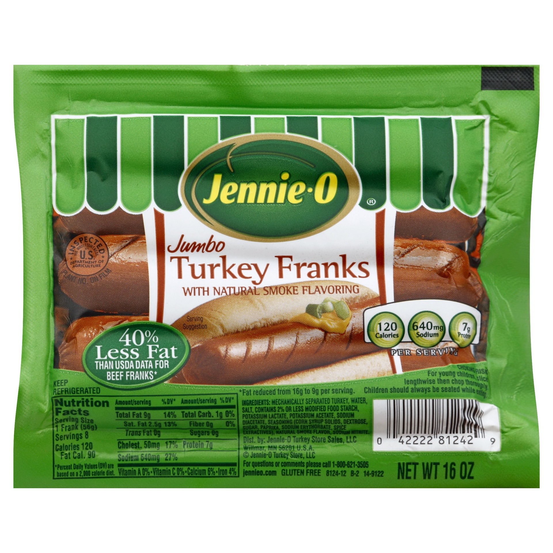 Jennie-O Jumbo Turkey Franks 16 oz | Shipt