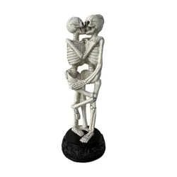 12" Skeleton Lovers Kiss Tabletop Decor By Ashland 4.2 in x 4.2 in x 12 ...