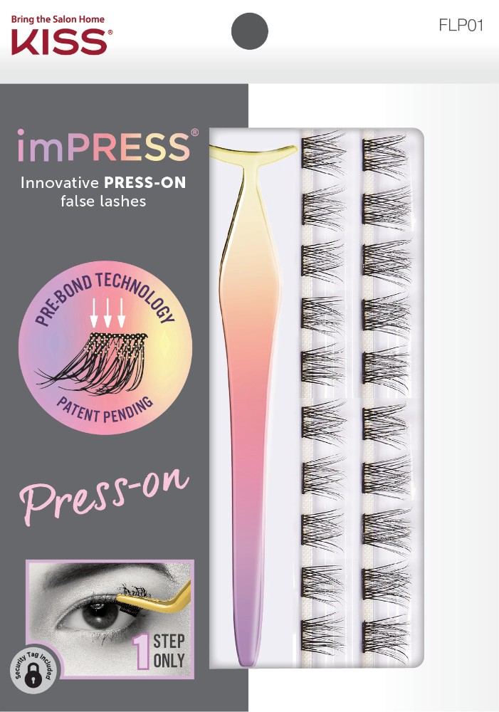 imPRESS 1-Step Press-On Falsies - No Glue Needed False Eyelash Clusters ...