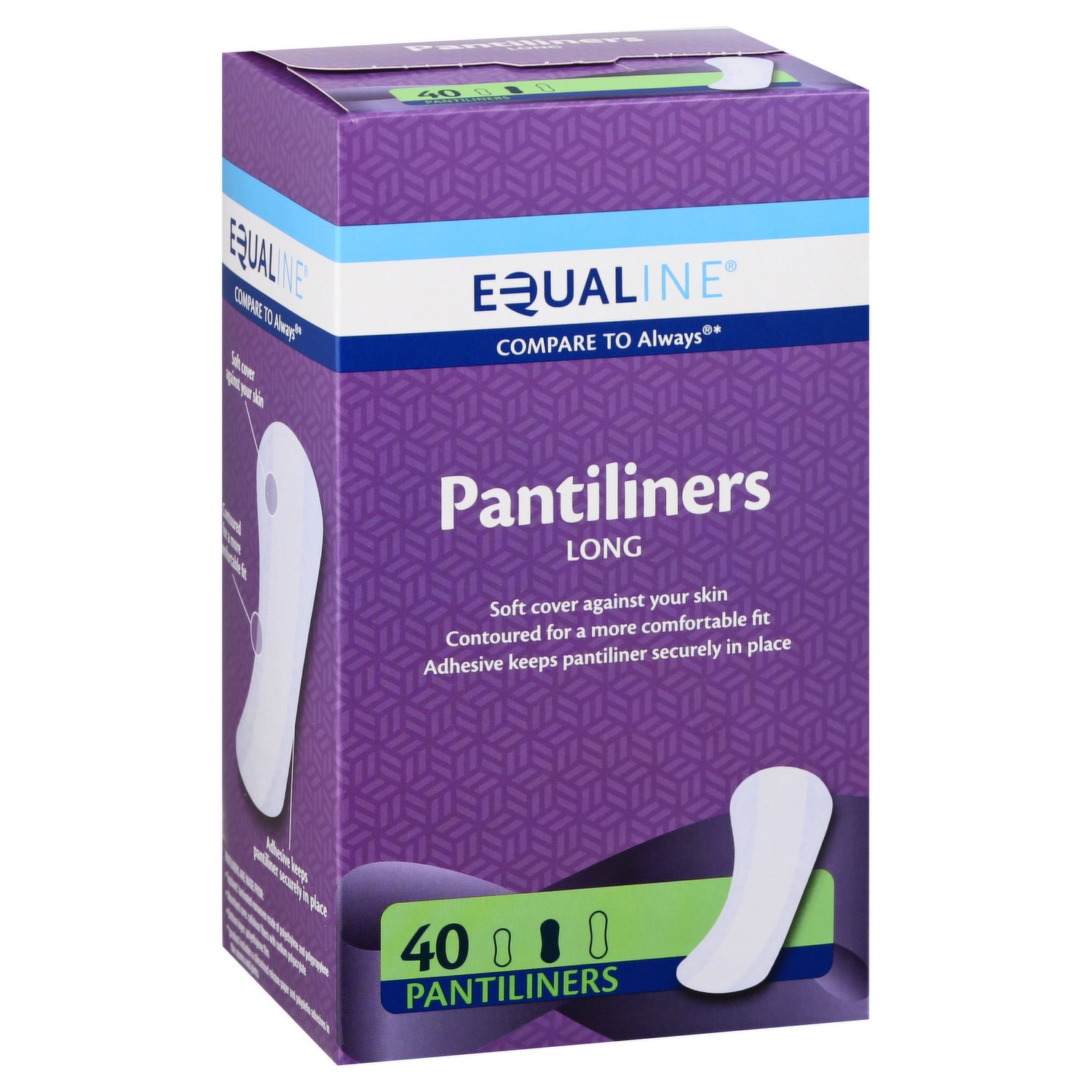 Equaline Long Pantiliners 40 ct | Shipt