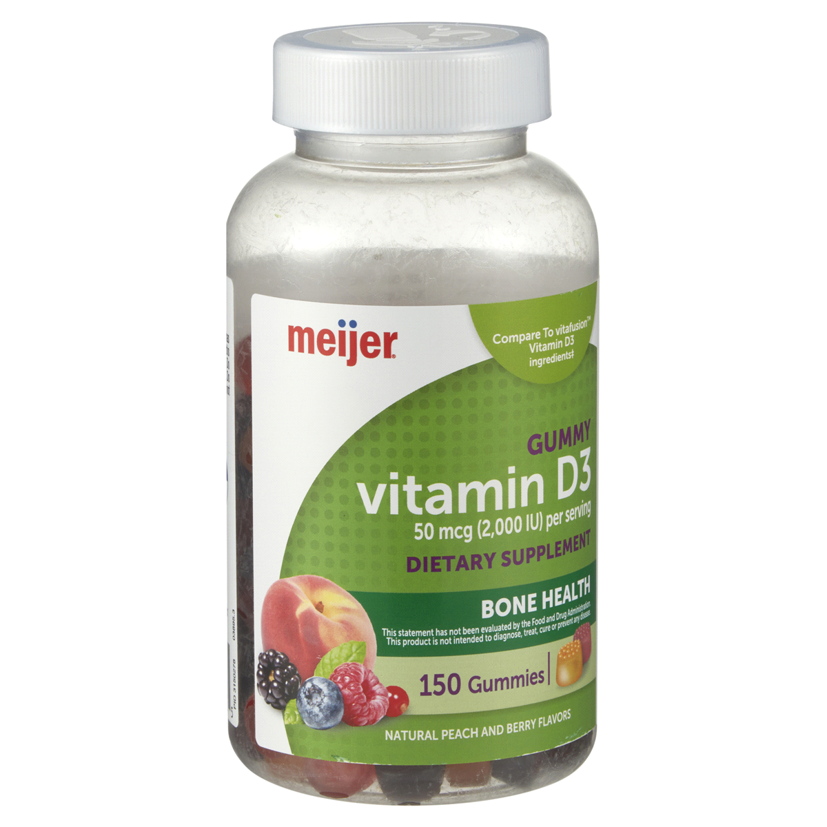 Meijer Gummy Adult Vitamin D3 150 ct | Shipt