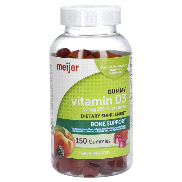 Meijer Gummy Adult Vitamin D3 150 ct | Shipt