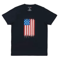 Distressed American Flag Short Sleeve Adult T-Shirt By Celebrate It | Shipt