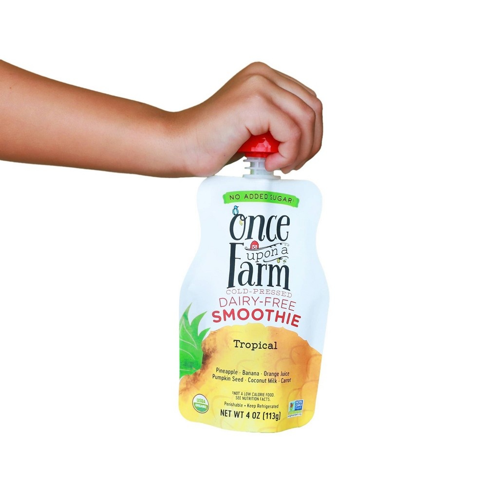 Once Upon a Farm Organic Tropical Kids Dairy-Free Smoothie 4 oz | Shipt