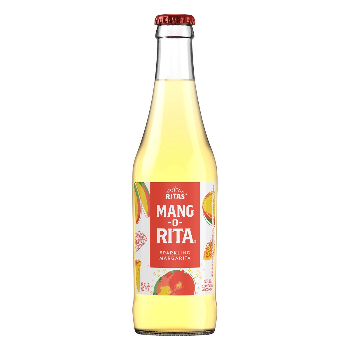 Ritas Mang-O-Rita Sparkling Margarita, 8% ABV 24 ct; 12 oz | Shipt