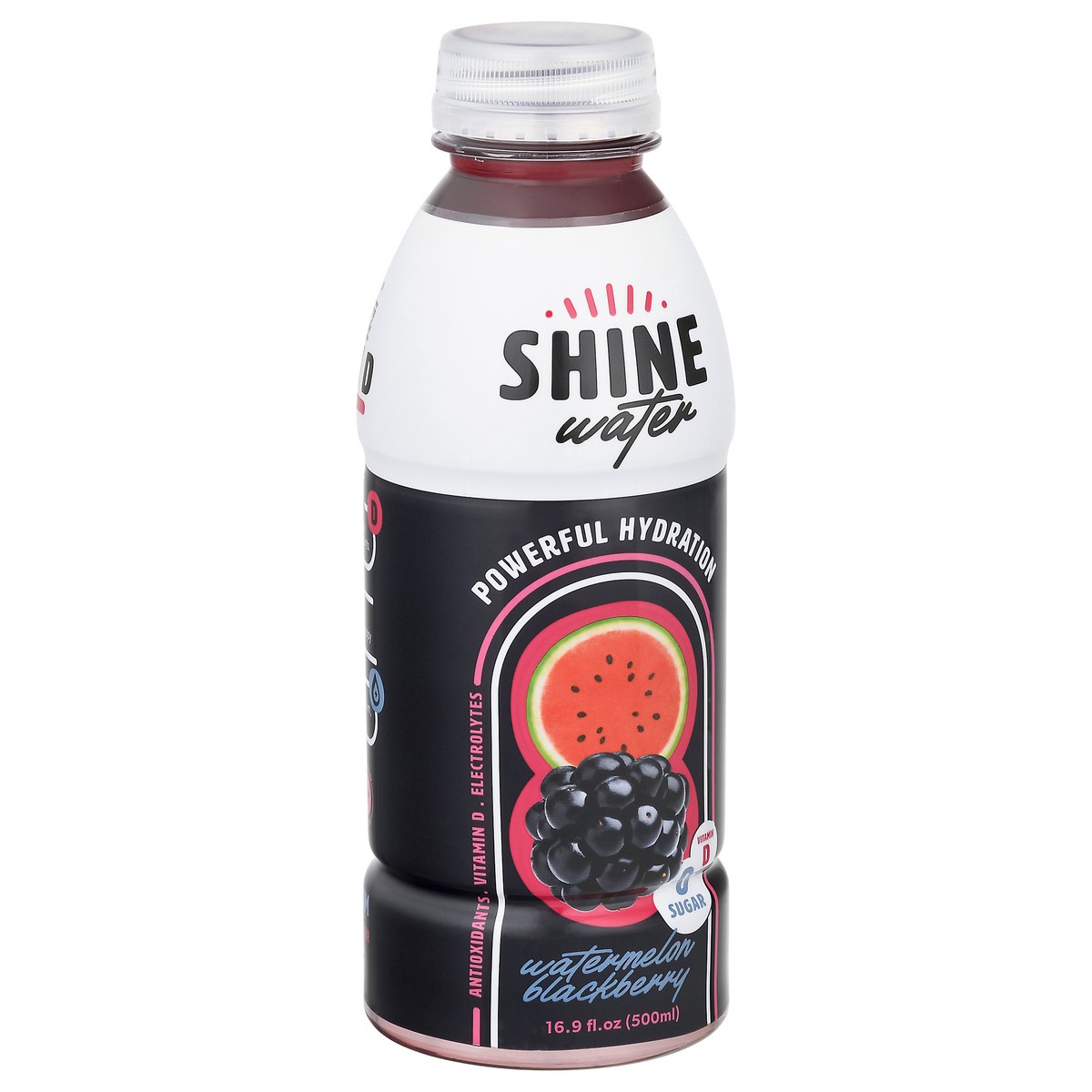Shine Water Watermelon Blackberry Powerful Hydration Water- 16.9 fl oz ...