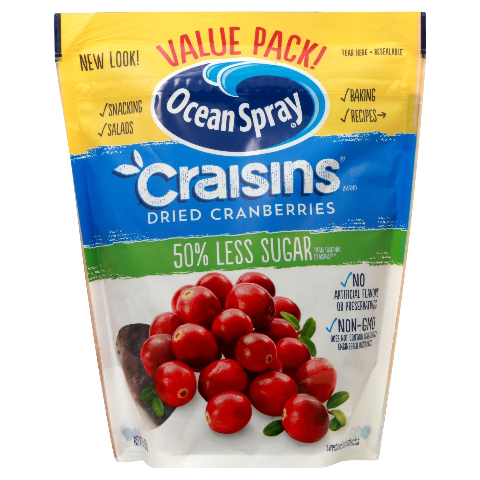Ocean Spray Reduced Sugar Craisins Dried Cranberries | Shipt