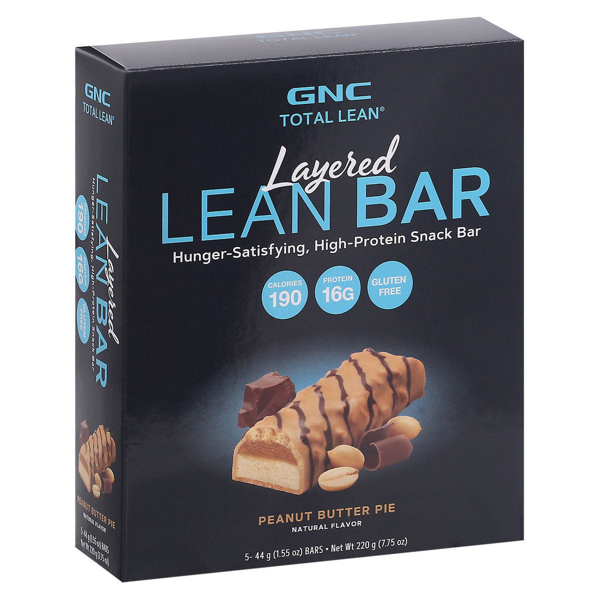 GNC Total Lean Peanut Butter Pie Layered Lean Bar 5-44 g Packs 5 ct | Shipt