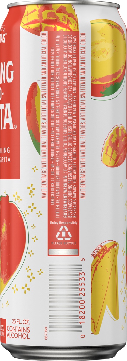 Ritas Mang O Rita Sparkling Margarita 6 Abv 25 Oz Shipt