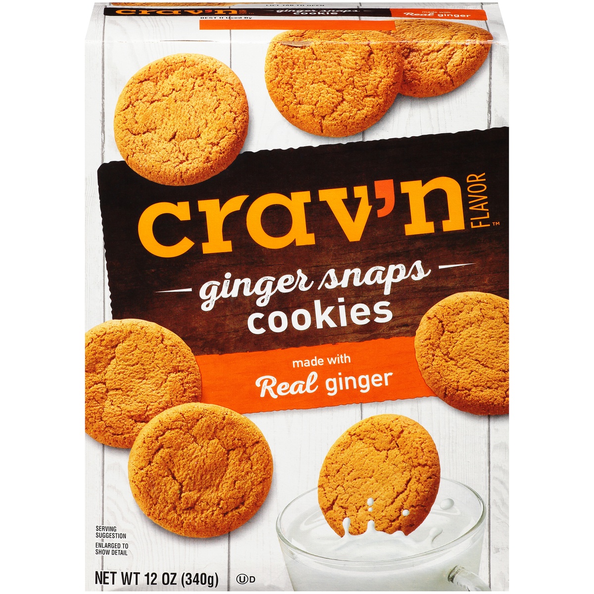 Crav'n Flavor Ginger Snaps Cookies 12 oz | Shipt