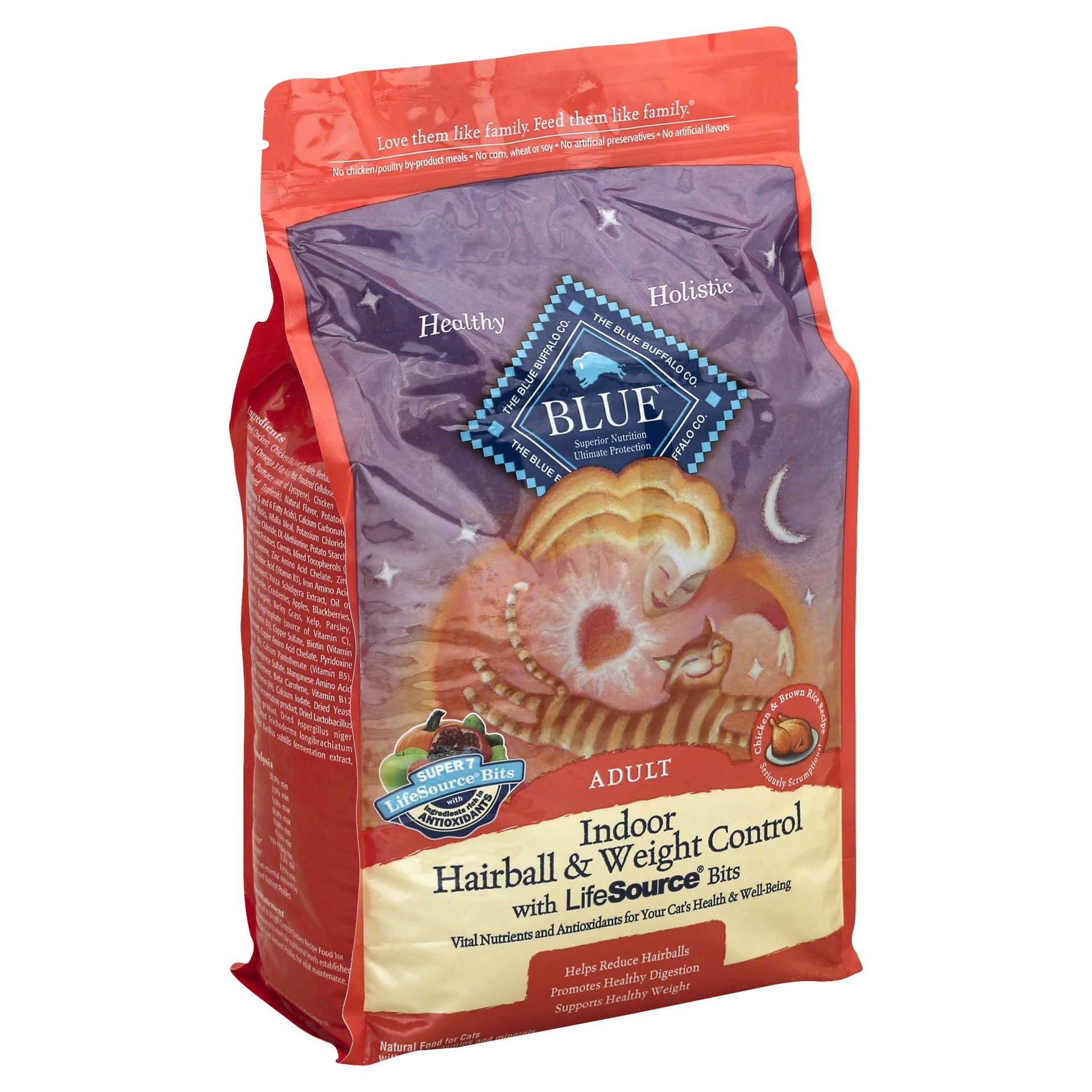 Blue Buffalo Blue Indoor Hairball & Weight Control Adult Chicken ...
