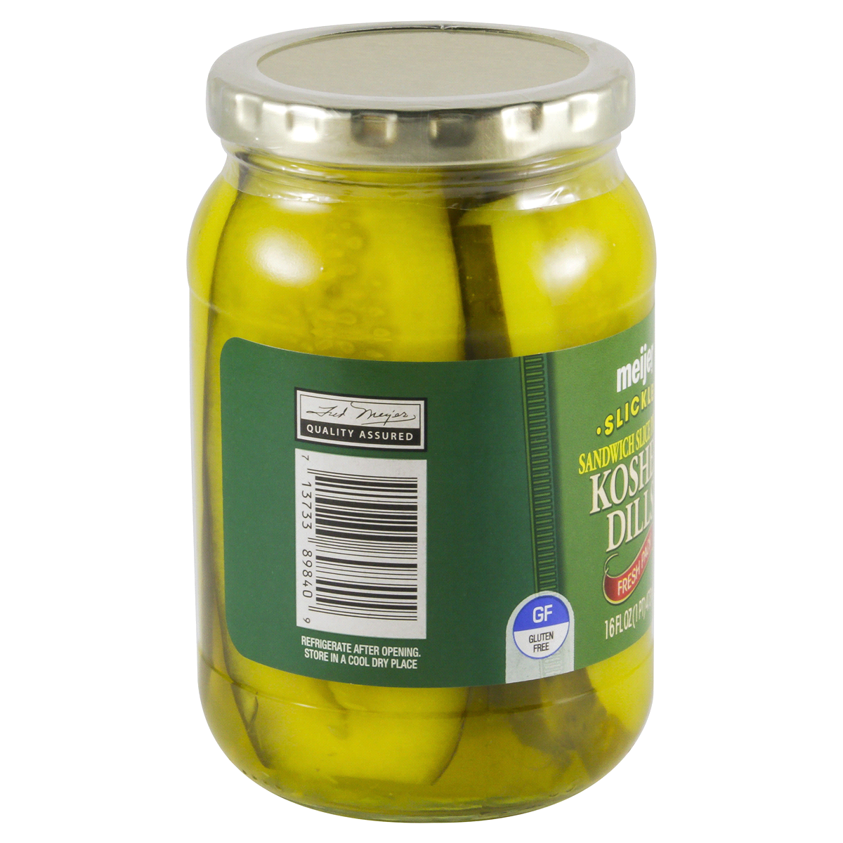 Meijer Pickles Kosher Dill Slickles 16 oz | Shipt