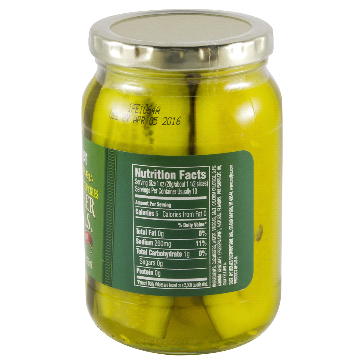 Meijer Pickles Kosher Dill Slickles 16 oz | Shipt