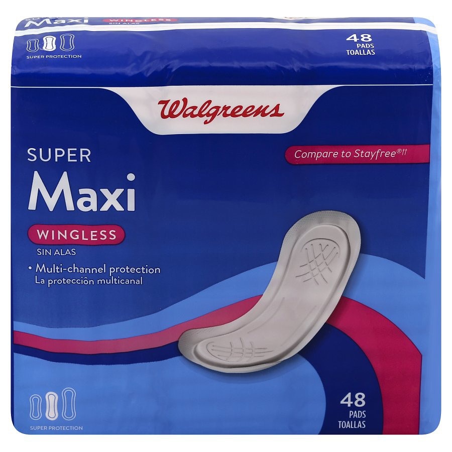 Walgreens Super Maxi Pads 48 ct | Shipt